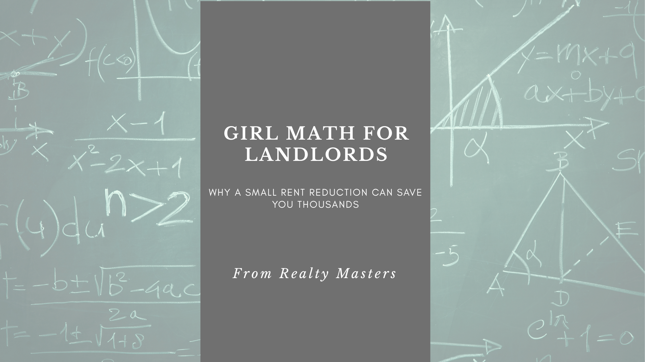 Girl Math for Landlords: Why a Small Rent Reduction Can Save You Thousands